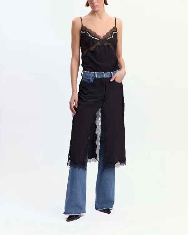 16Arlington Kia Trouser With Lace Overlay