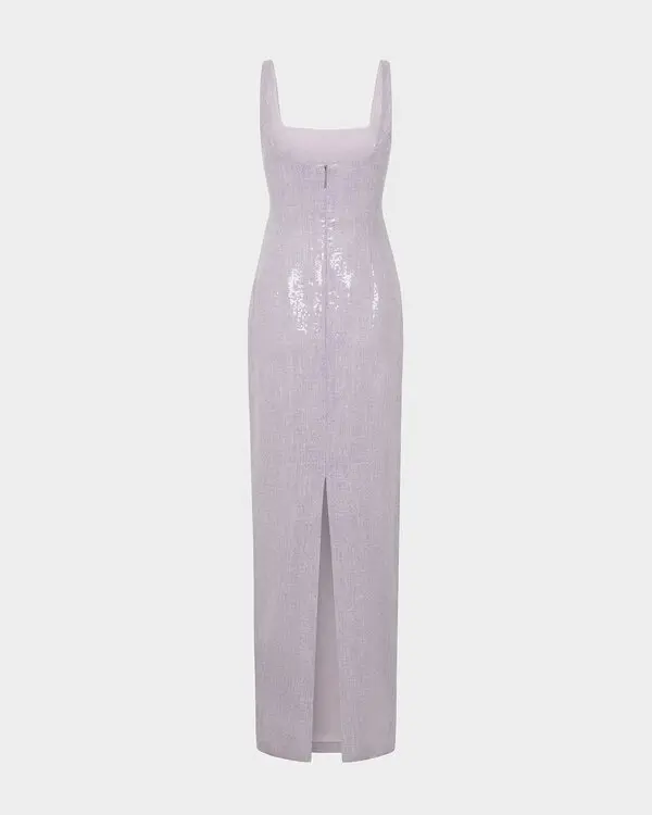 16Arlington Electra Gown Sequined Maxi Dress - Pale Lilac