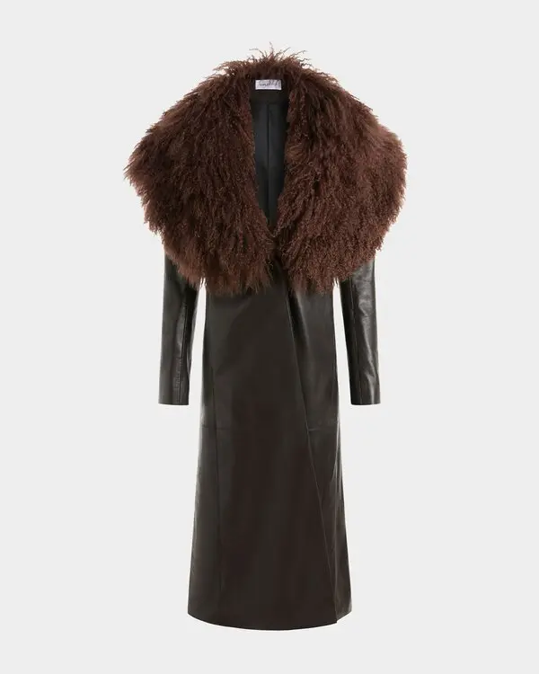 16Arlington Luisa Coat - Dark Chocolate