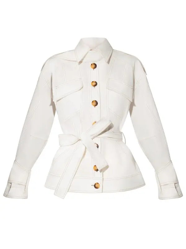 TIA DORRAINE Oversized Belted Trench Jacket