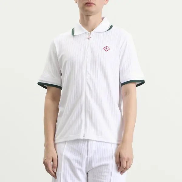 Casablanca Velour Zip Up Shirt