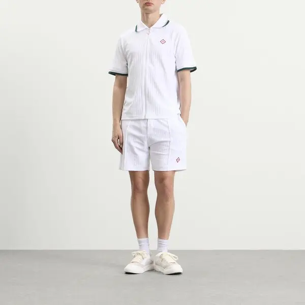 Casablanca Velour Zip Up Shirt