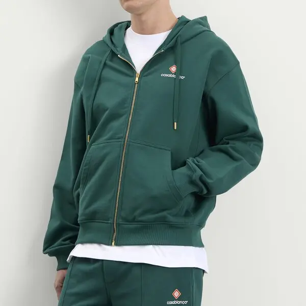 Casablanca Sport Zip Up Hoodie