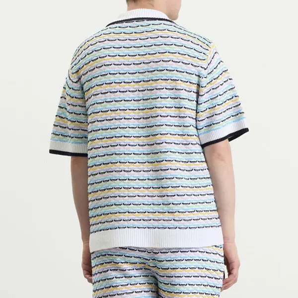 Casablanca Tuck Stitch Short Sleeve Shirt