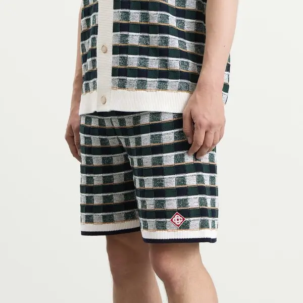 Casablanca Mosaic Check Shorts