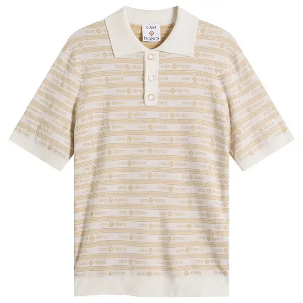Casablanca Wordmar Merino Wool Polo