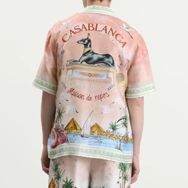 Casablanca Ethereal Cuban Collar Shirt