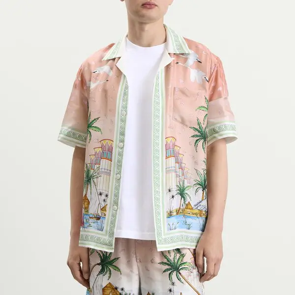 Casablanca Ethereal Cuban Collar Shirt