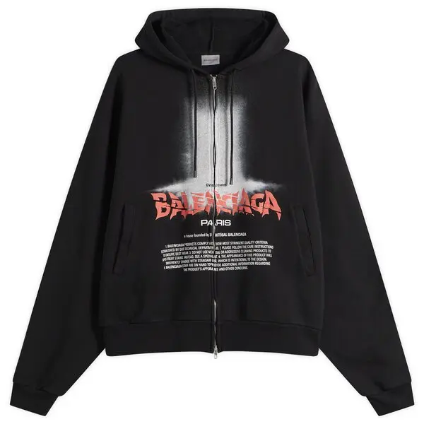 Balenciaga Oversized Zip-up Hoodie