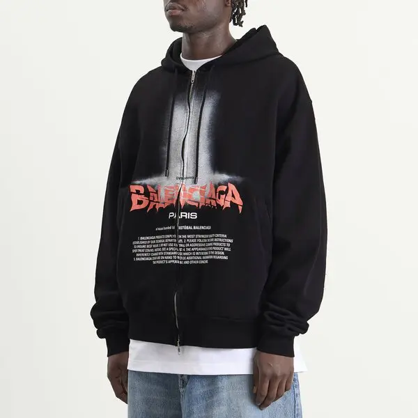 Balenciaga Oversized Zip-up Hoodie