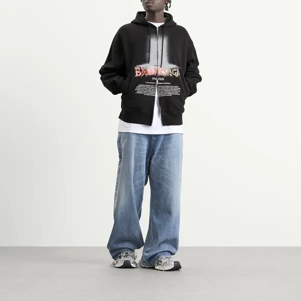 Balenciaga Oversized Zip-up Hoodie