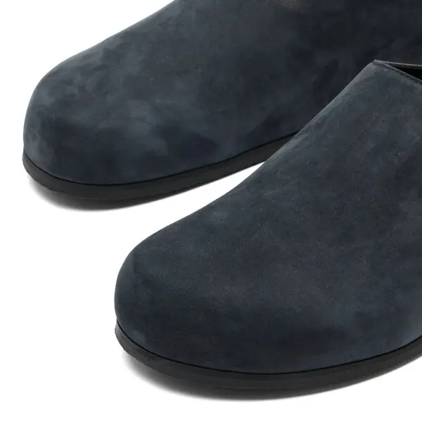 Studio Nicholson Nubuck Leather Slip-on Clogs - Ocean