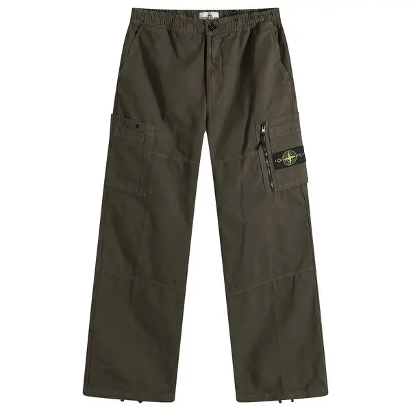 Stone Island Organic Cotton Ripstop Cargo Pants - Charcoal