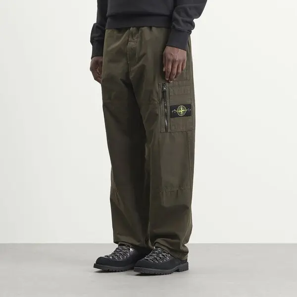 Stone Island Organic Cotton Ripstop Cargo Pants