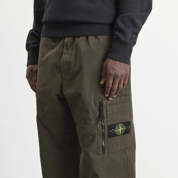Stone Island Organic Cotton Ripstop Cargo Pants