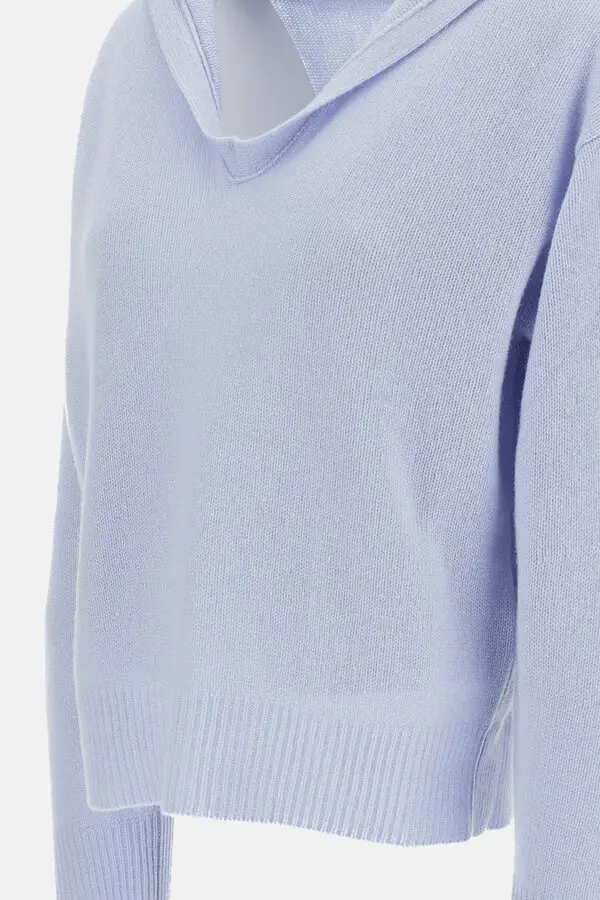 Barena Venezia Duse Cashmere Polo Sweater - Azzurro