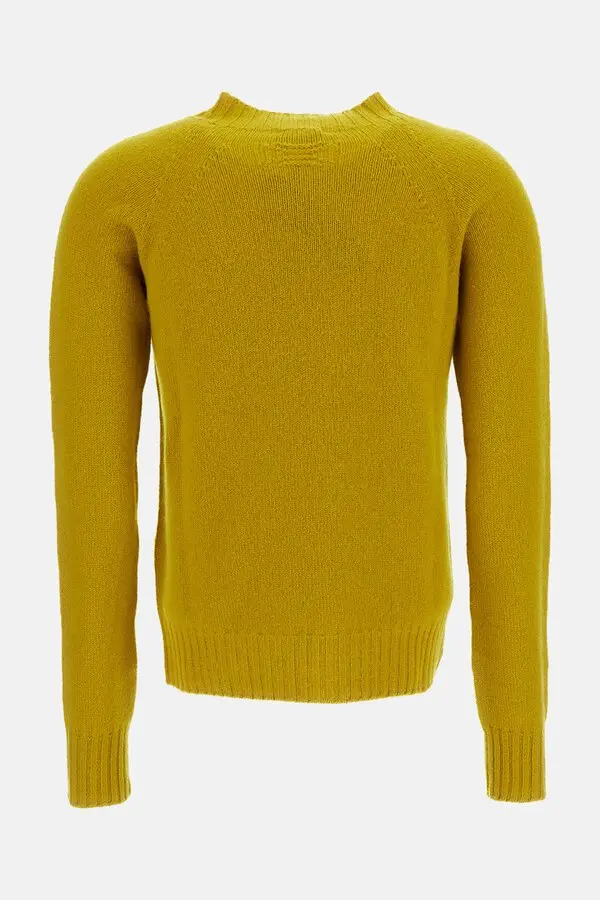 DRUMOHR Wool Crew Neck Sweater - Yellow