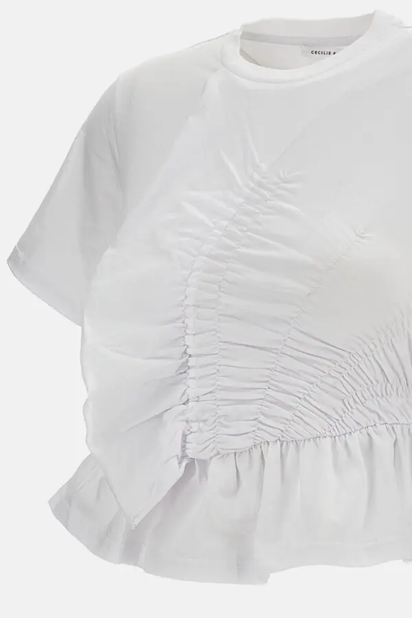 Cecilie Bahnsen Ace T-shirt Jersey - White