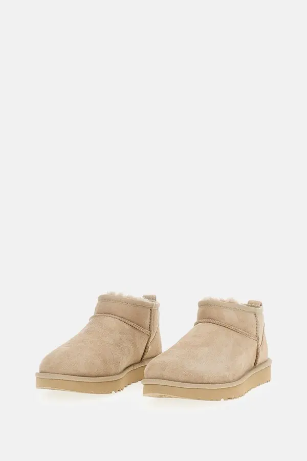 UGG Classic Ultra Mini Ankle Boots - Beige