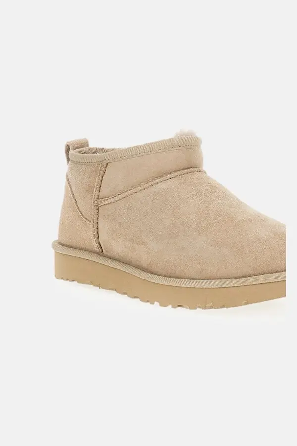 UGG Classic Ultra Mini Ankle Boots - Beige