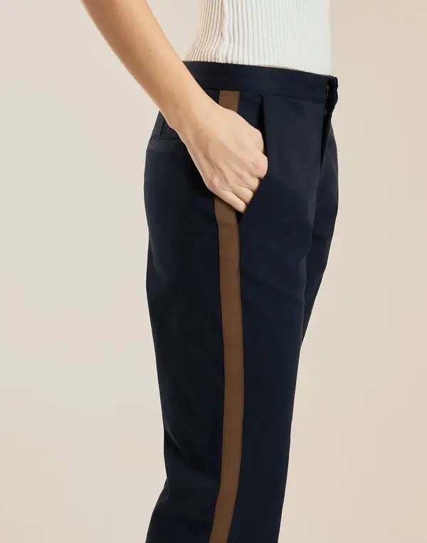 Cynthia Rowley Riley Side Stripe Cropped Flare Pants
