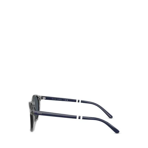 Ralph Lauren Round Sunglasses With Rugby Stripes