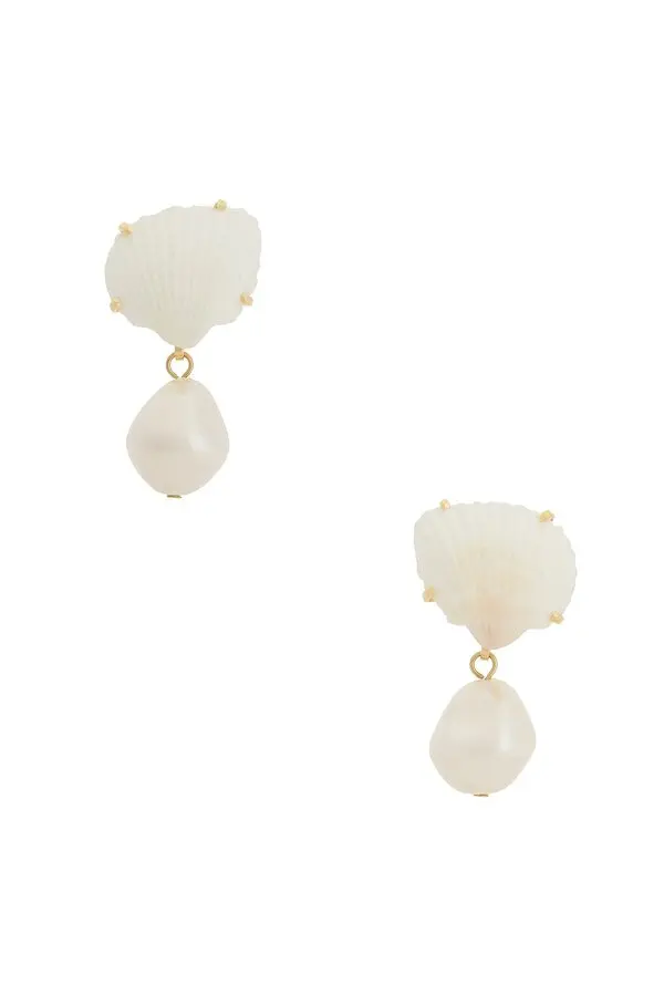 JENNIFER BEHR Isola Earrings In Ivory