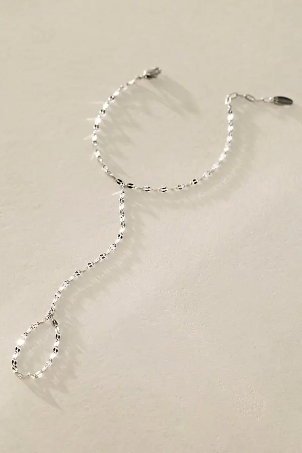 Free People Kozakh Sparkly Handchain - Silver