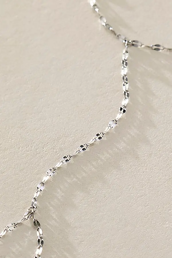 Free People Kozakh Sparkly Handchain - Silver