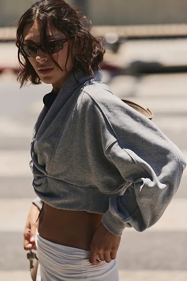 Free People Twist Front Pullover With V-neckline