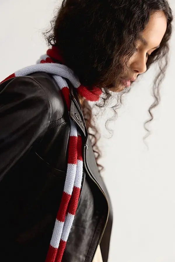 Free People So Stripe Skinny Scarf
