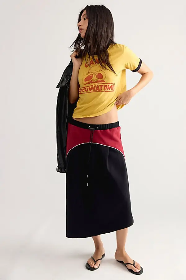 KKCO Organic Pleat Midi Skirt - Onyx