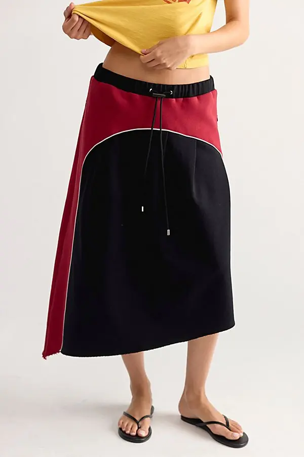 KKCO Organic Pleat Midi Skirt