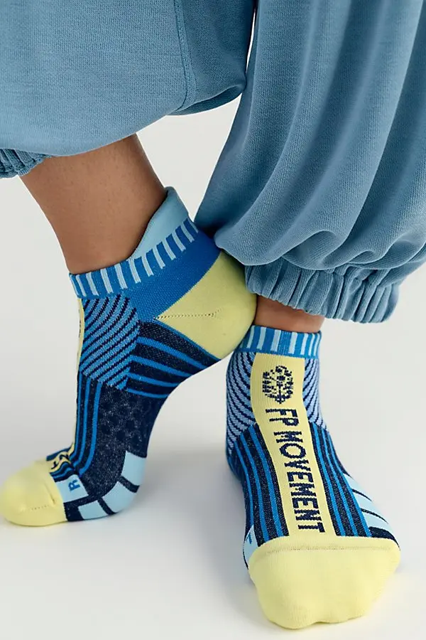 Free People Podium Tab Run Socks - Blue Lemonade