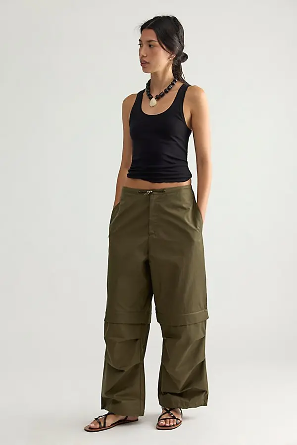 AGOLDE Coulson Convertible Parachute Pants - Willow