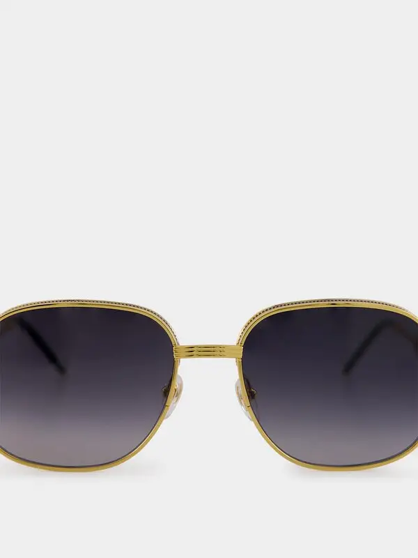 Casablanca Gradient Oval-frame Sunglasses