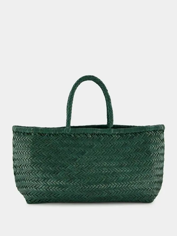 Dragon Diffusion Forest Triple Jump Handwoven Leather Tote