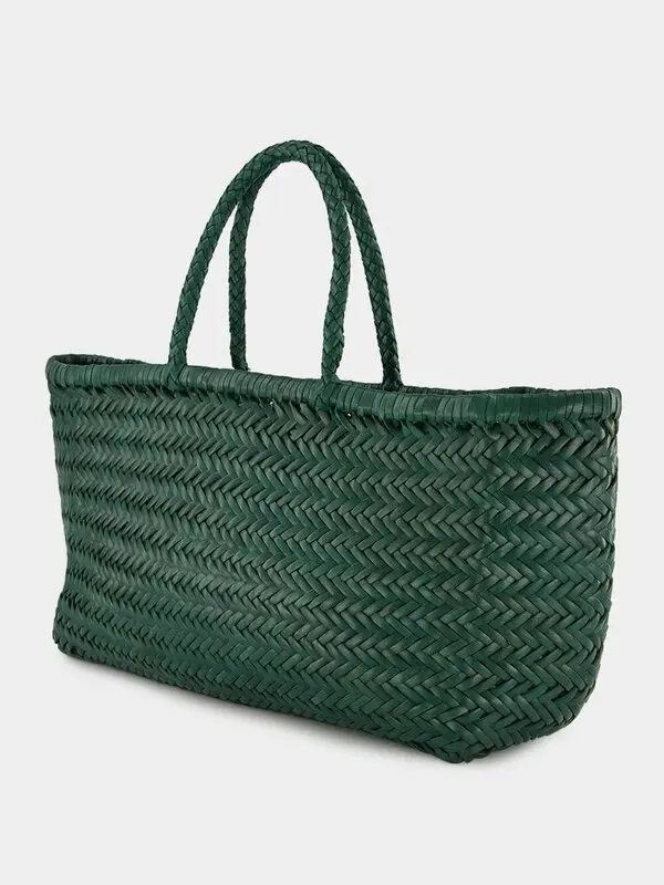 Dragon Diffusion Forest Triple Jump Handwoven Leather Tote