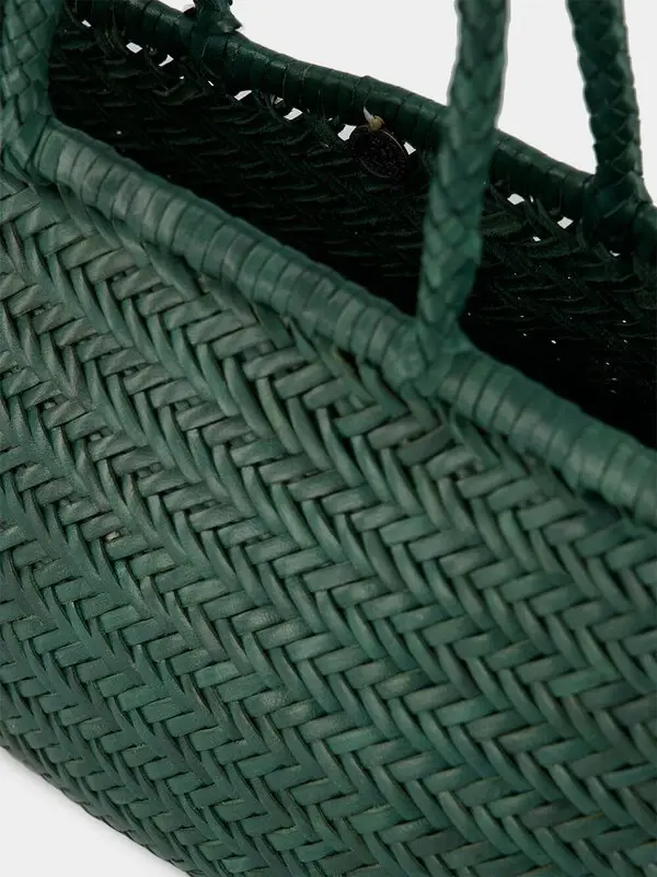Dragon Diffusion Forest Triple Jump Handwoven Leather Tote