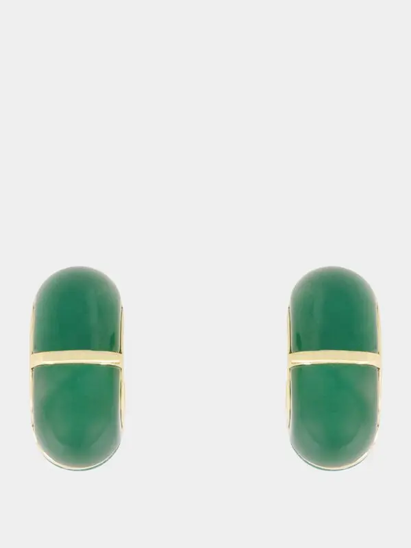 LIZZIE FORTUNATO Zellige Hoops In Jade
