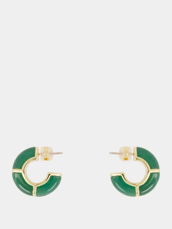 LIZZIE FORTUNATO Zellige Hoops In Jade