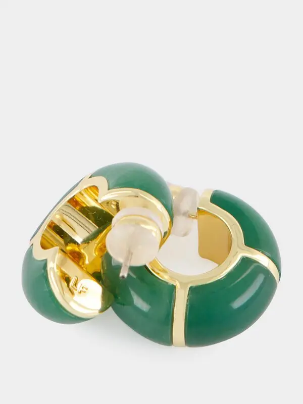 LIZZIE FORTUNATO Zellige Hoops In Jade