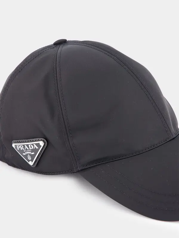 Prada Enamelled Triangle Baseball Cap