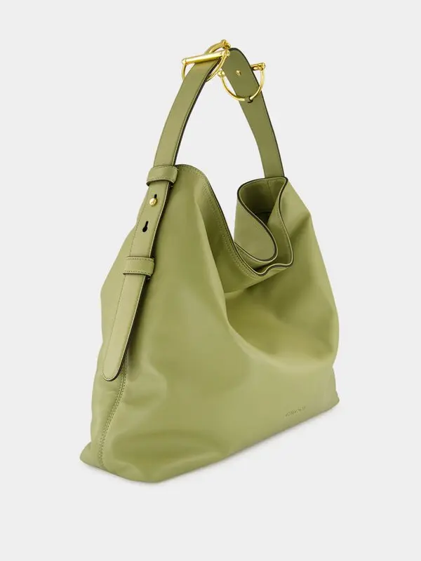 Gucci Sage Leather Large Tote Bag