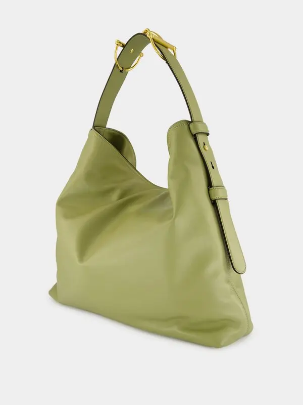 Gucci Sage Leather Large Tote Bag