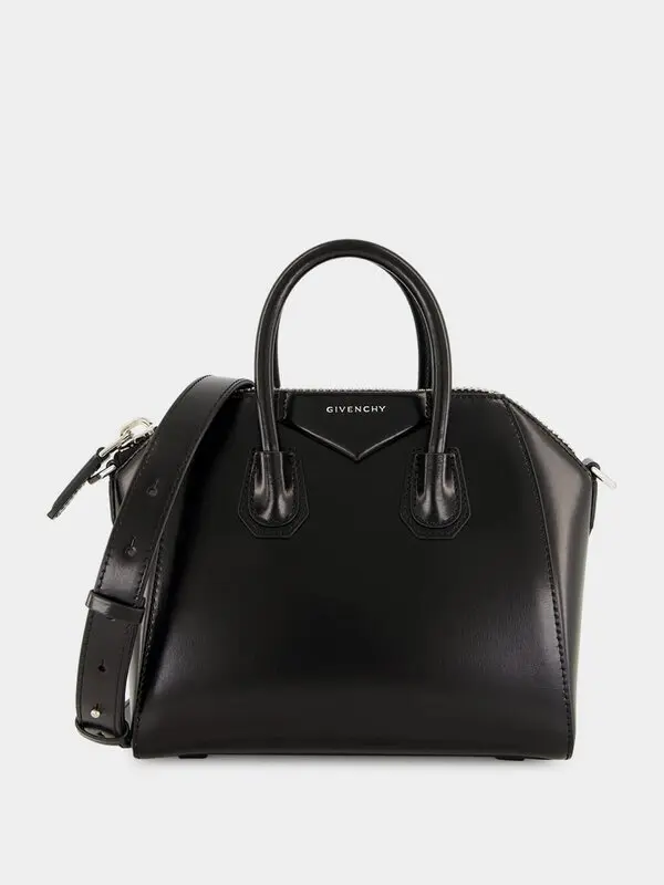 Givenchy Mini Antigona Bag In Box Leather - Black