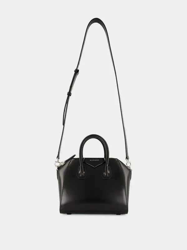 Givenchy Mini Antigona Bag In Box Leather - Black