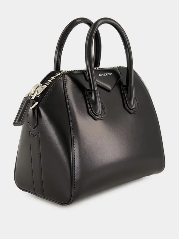Givenchy Mini Antigona Bag In Box Leather - Black