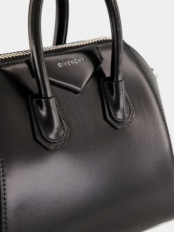 Givenchy Mini Antigona Bag In Box Leather - Black