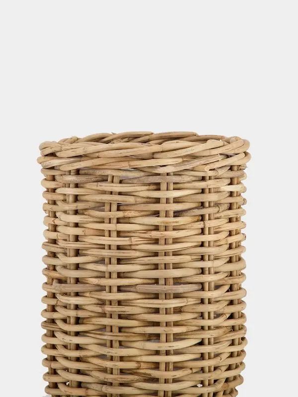 GOMMAIRE Natural Rattan Woven Basket Planter